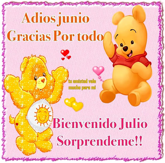 Imágenes de adiós junio y bienvenido julio