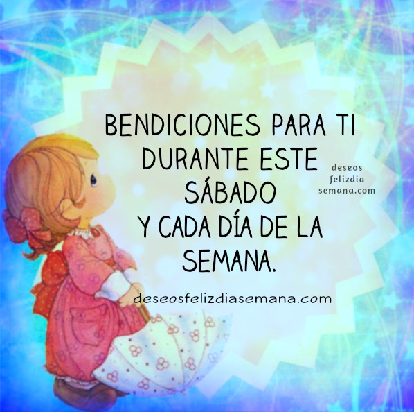 Imágenes de feliz sábado bendiciones