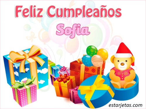 Imágenes de feliz cumpleaños sofia