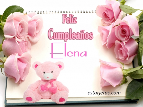Imágenes lindas de feliz cumpleaños Elena para compartir